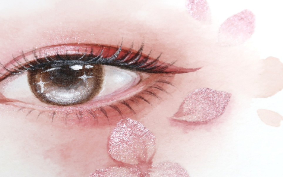 简单的眼睛绘画过程