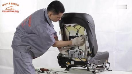 汽车座椅更换安全气囊安全扣感应教学视频