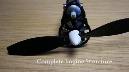 世界最小的涡轮发动机 螺旋桨减速后还能达到12000转 不要小瞧