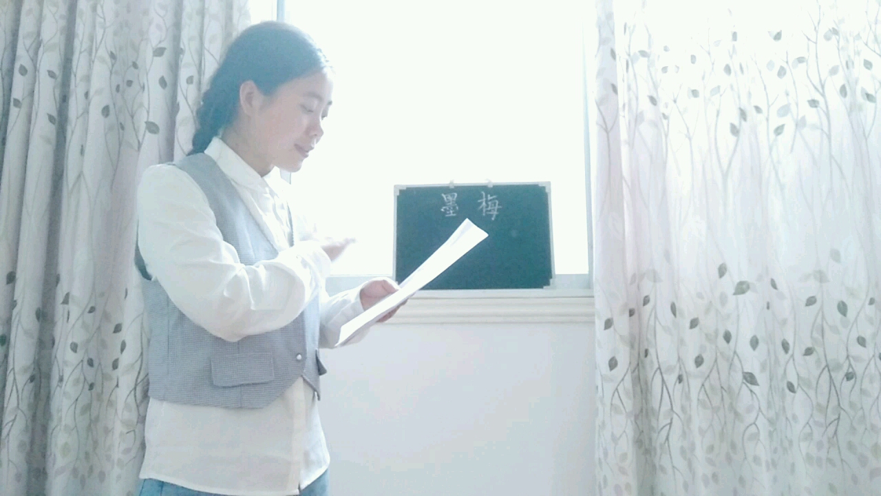 人教版四年级下册《墨梅》微课