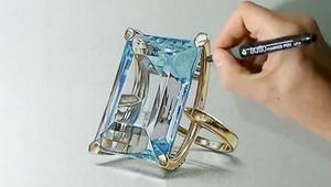 钻石戒指不用买,看大神直接手绘出来