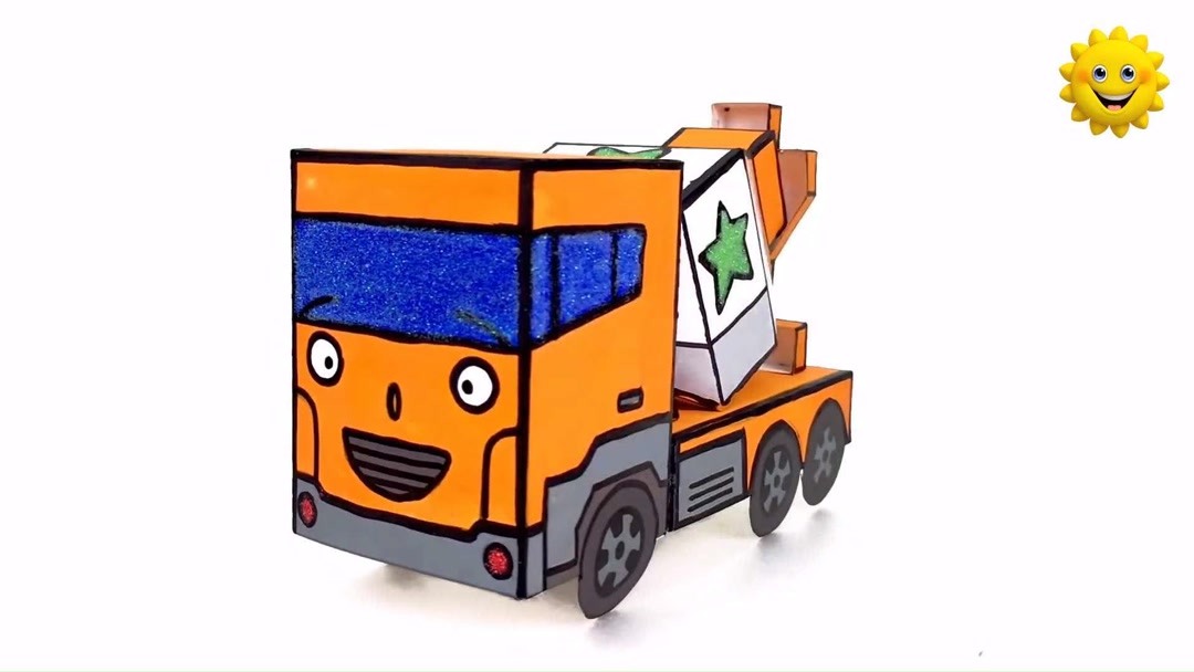 DIY手工制作3D混凝土车模型