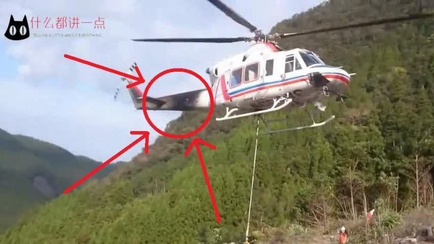 直升机在大山中的输电线工程的应用,真是太方便了!