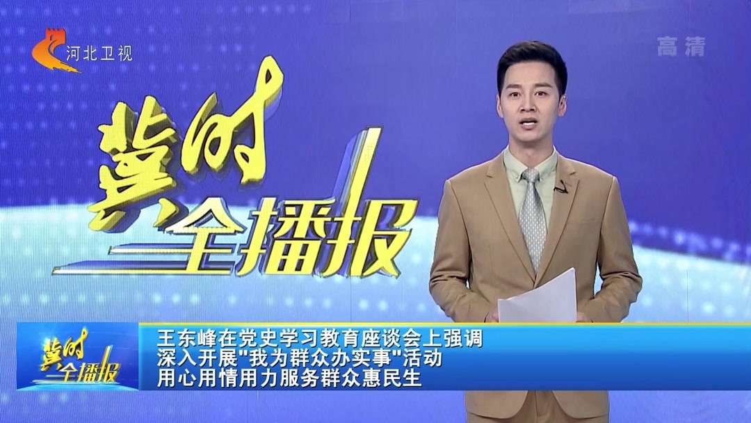 王东峰在党史学习教育座谈会上强调 深入开展“我为群众办实事”...