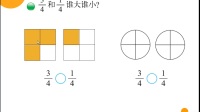 微课北师大版三年级下册第六单元认识分数《比大小》