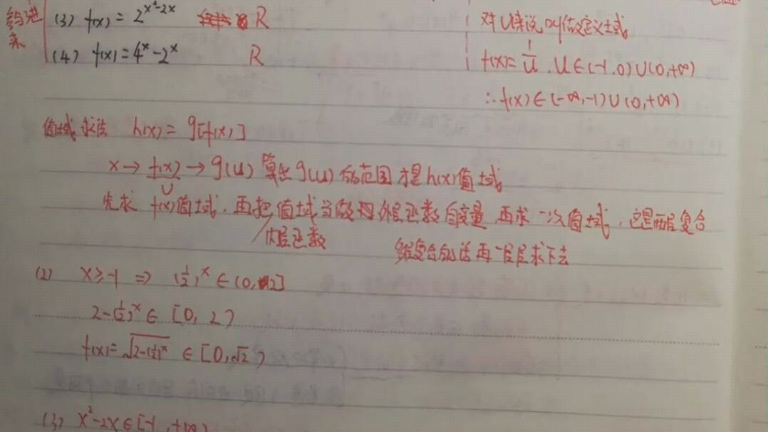 高一复合指数函数和函数的一般对称性