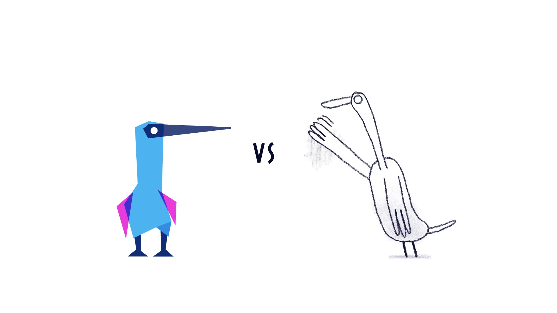 【美国/乌克兰/动画短片/搞笑/创意】《数码动画vs手绘动画》「Digital ...