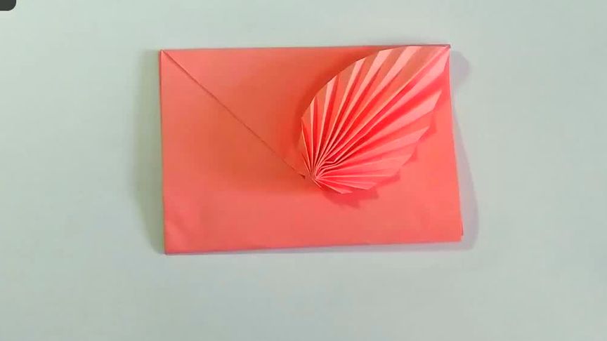 爱心信封折纸:一张A4纸折出来,传统的传情达意方式,含蓄的美