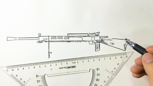 画一把绝地求生里的机枪,你知道叫什么名字吗?