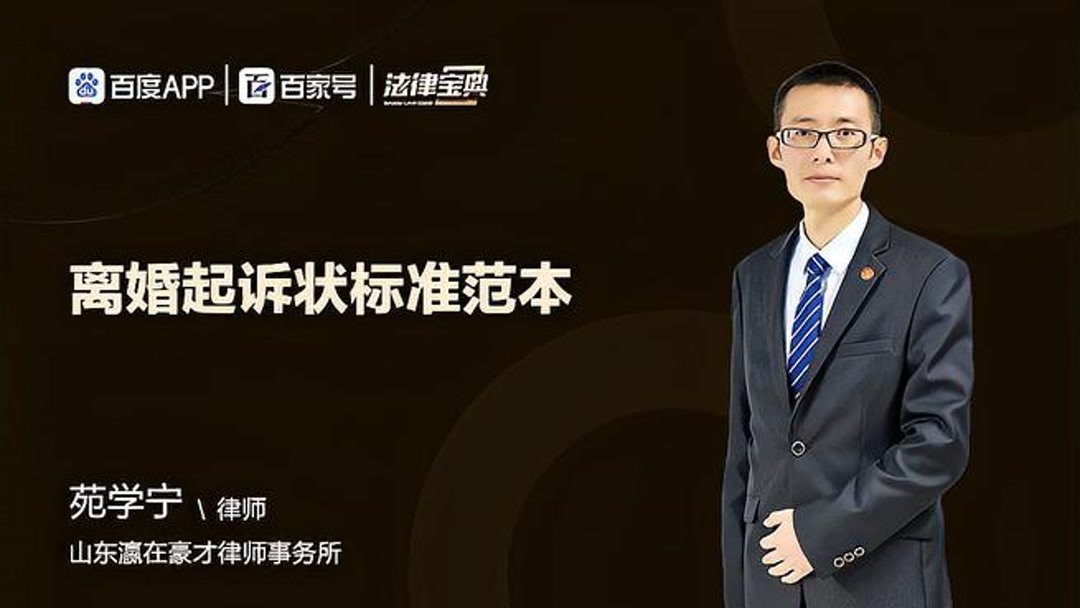 离婚起诉状标准范本