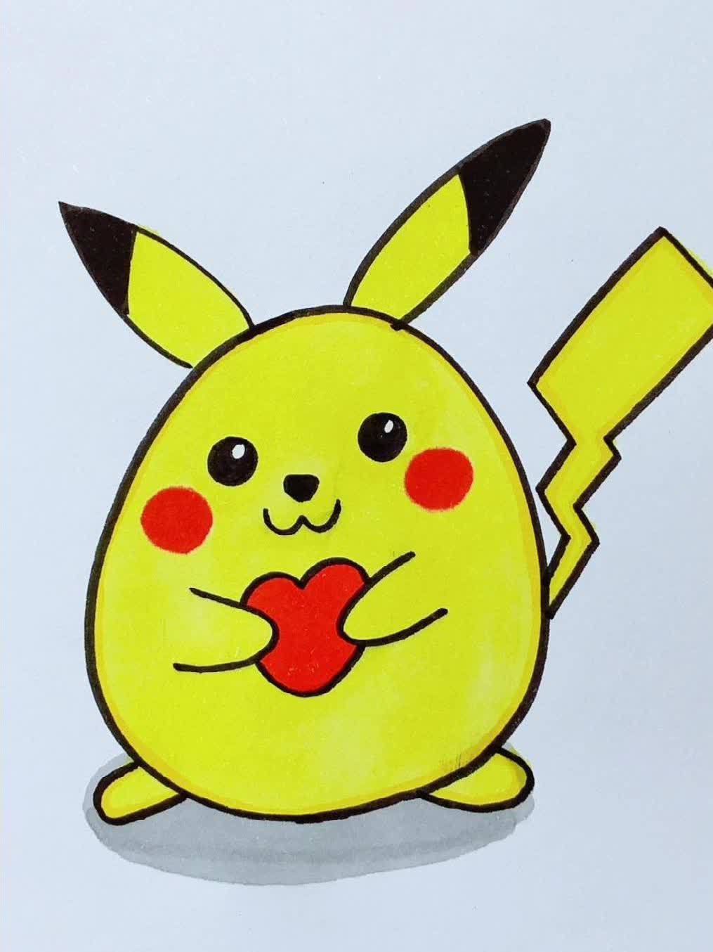简笔画皮卡丘