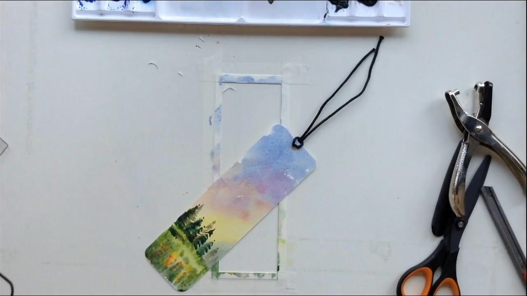 水彩书签的画法及制作