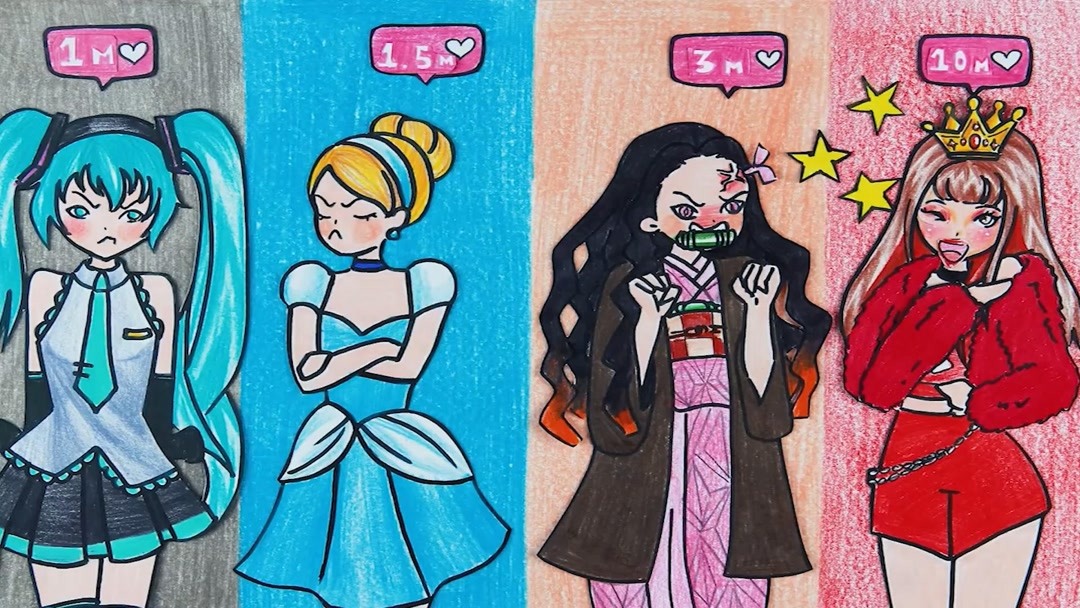 趣味定格动画:短视频打扮化妆