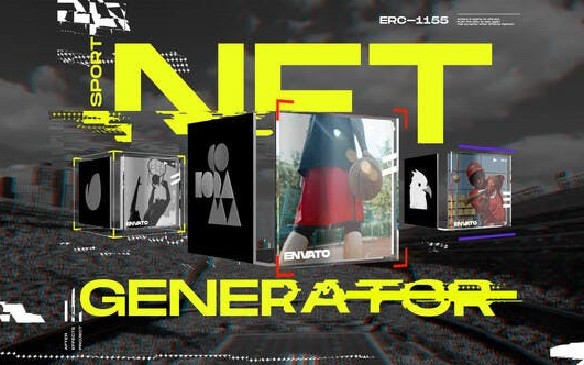 ...正方形盒子效果的NFT数字产品展示视频数字化产品信息介绍视频元...