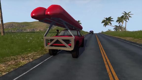 BeamNG drive:警车碰撞汽车