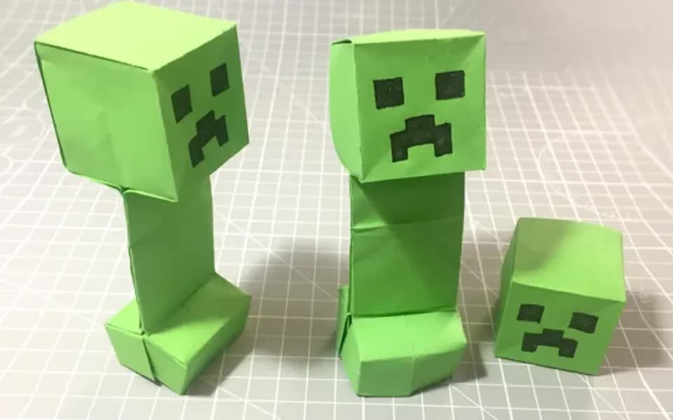 苦力怕用纸也能折?玩过我的世界的都知道