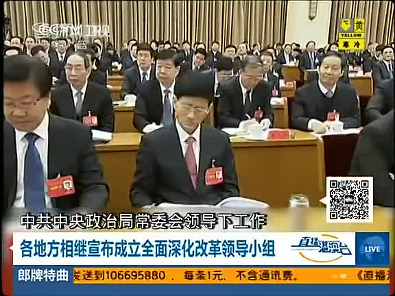 习近平任中央全面深化改革领导小组组长