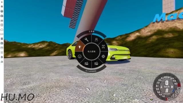 BeamNG:电动汽车挑战登顶百米高坡,中途没电趴窝了