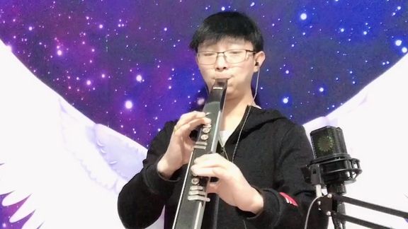 模仿一百种乐器的电吹管演奏月亮代表我的心好听极了
