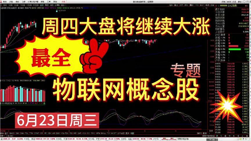 物联网概念股,即将爆发的大热门!A股连涨5日,明天还会涨吗?