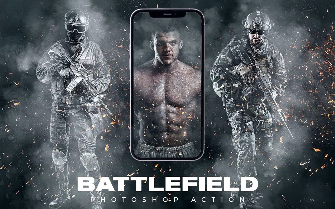 战场 Photoshop 动作