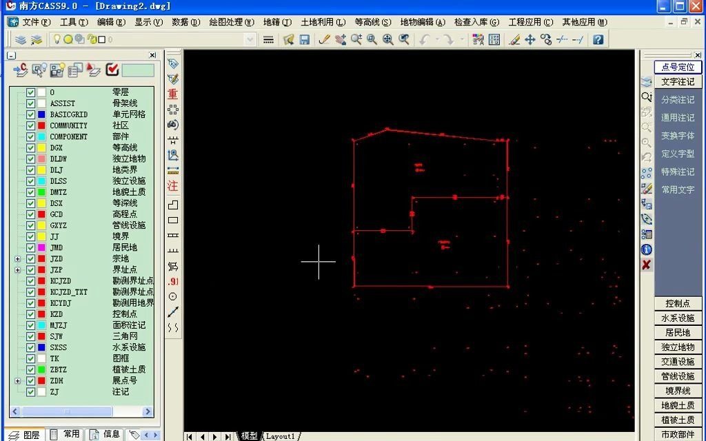 南方cass基本绘图视频教程-CASS9地籍图绘制教程