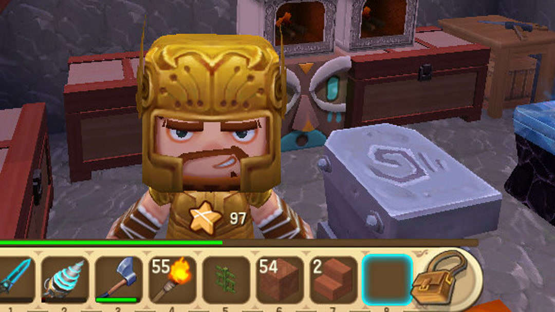 迷你世界新手生存教学,教你修理台的小窍门!嗡嗡侠