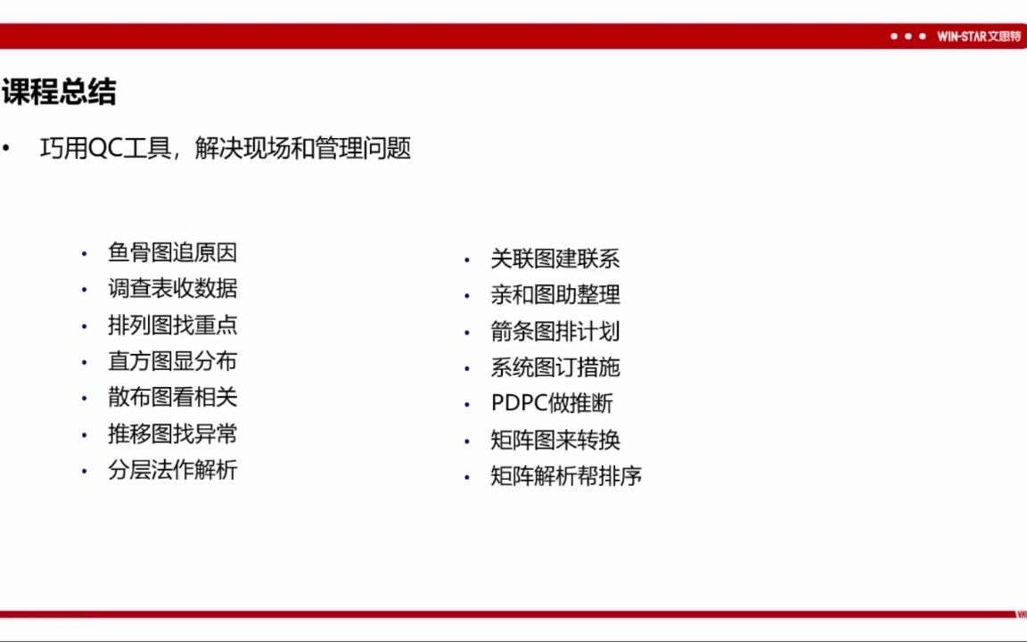 新老QC工具用途总结-课程节选
