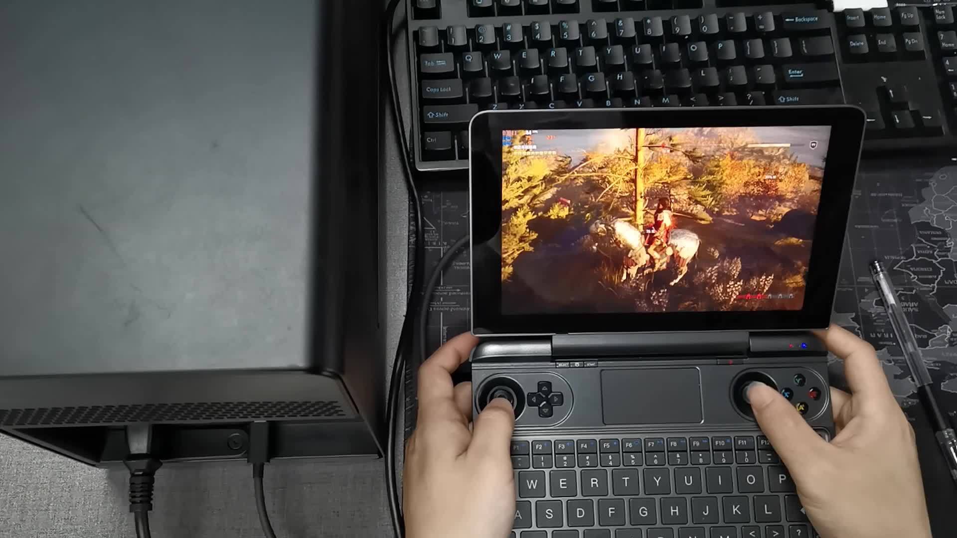 8寸的超级掌机GPD WIN Max+RTX 2080外接显卡,玩刺客信条奥德赛会.