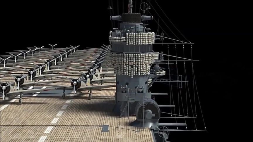 二战中的日本海军舰队航空母舰【赤城】3D模型