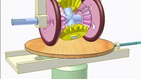 【有趣的机械】无极变速差速器机构!