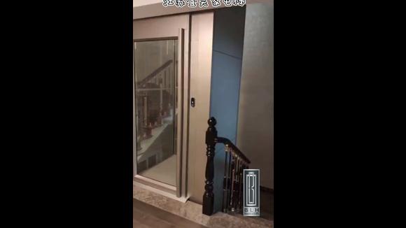 这样的电梯我也想要,平台式的别墅电梯