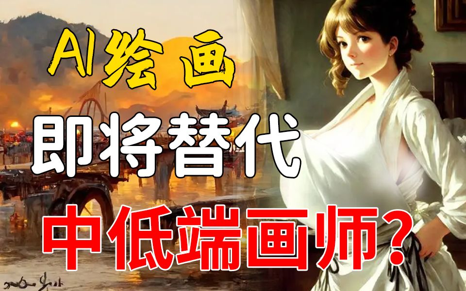 快逃?AI绘画恐怖如斯!即将替代低端画师?低端画师即将失业?