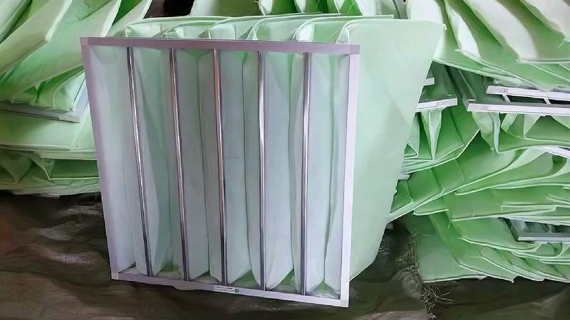 华洁定大风量铝框中效袋式过滤器