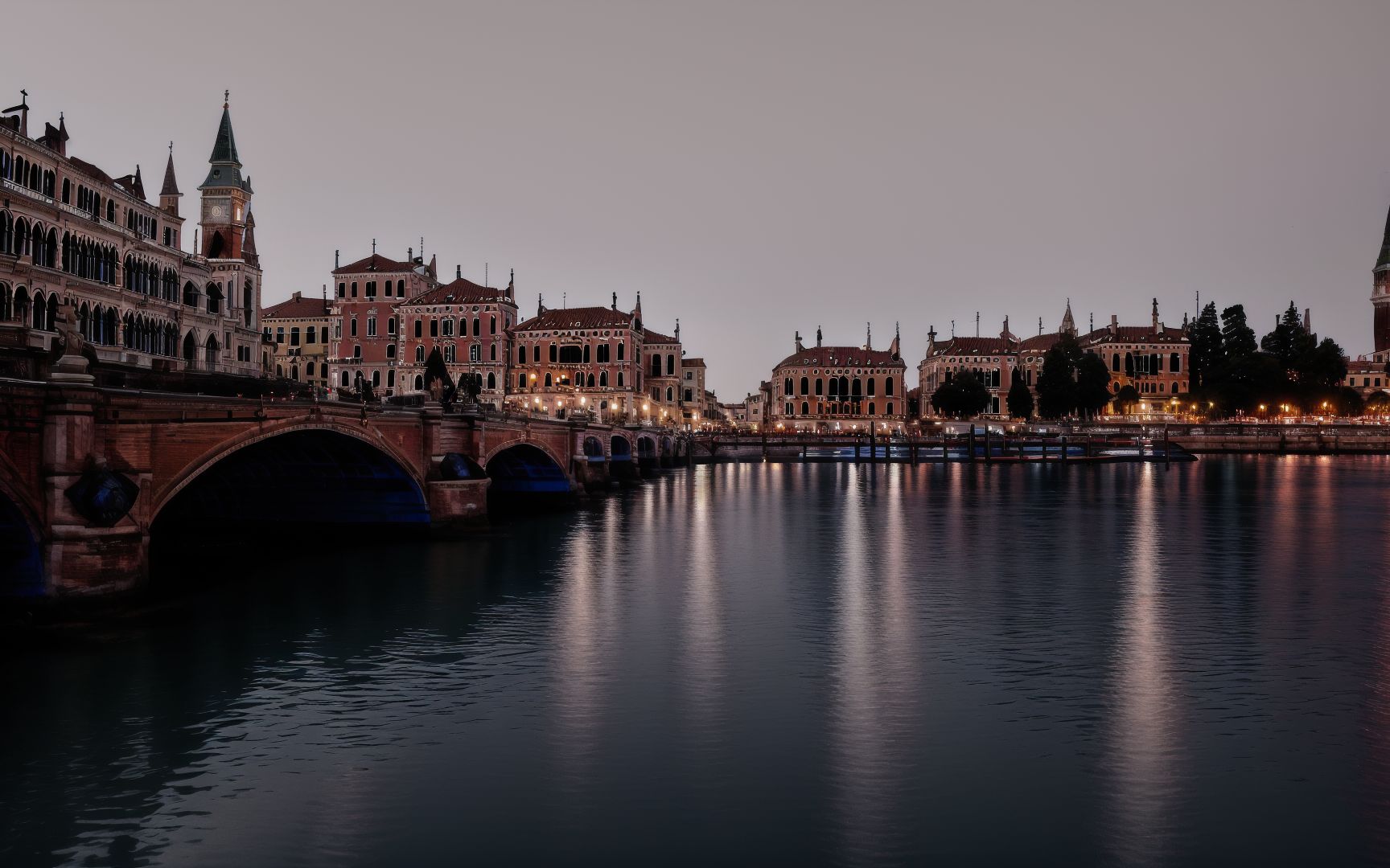 水之反射系列 Stable Diffusion LORA 模型分享 包括 海岸 桥梁 夜景 ...