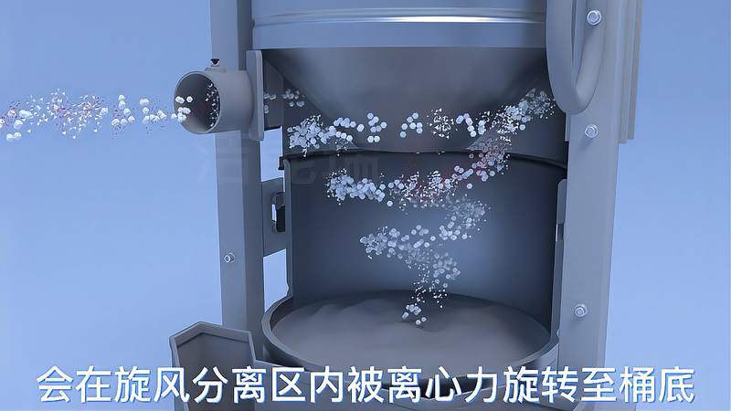 洁能瑞工业吸尘器设备旋风分离系统演示