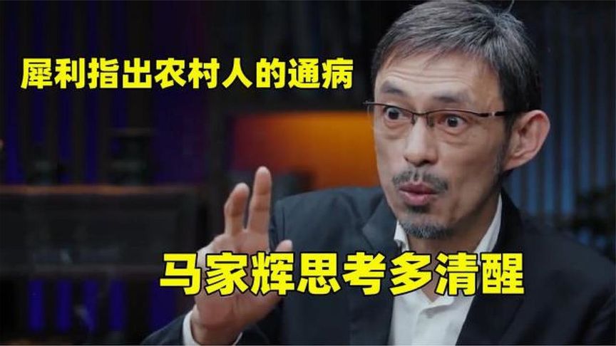 马家辉思考多清醒?犀利指出农村人的通病,分析社会现状句句扎心