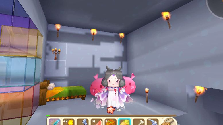 迷你世界 西西的极限生存 P84 新皮肤羽姬来啦 浑身飘花瓣好漂亮