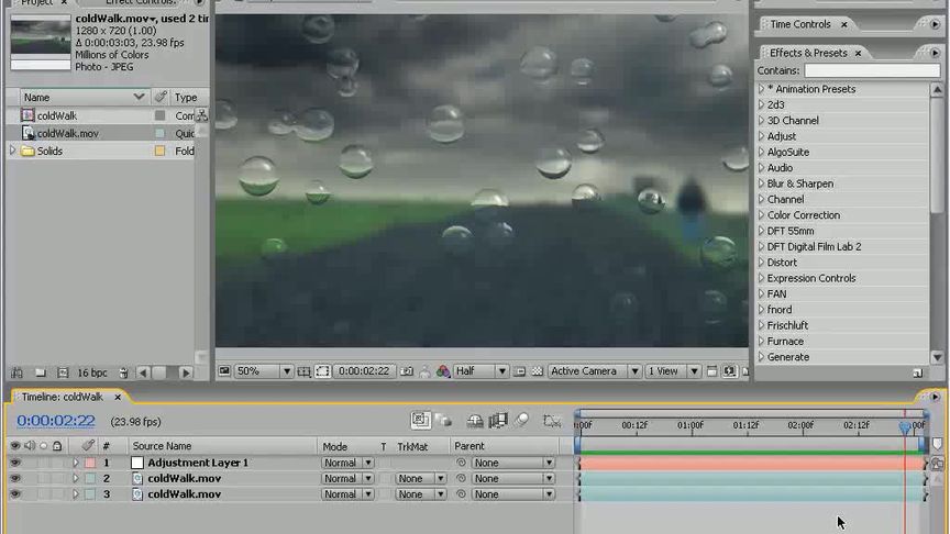 AE大神ak教程:第57期 水滴效果制作