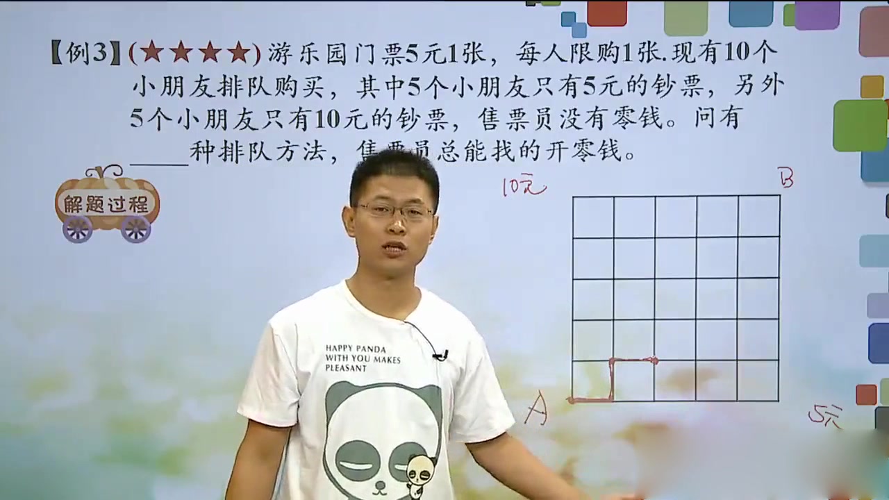 合集:六年级上。40 (3)计数方法之标数法、递推法 例3(上)