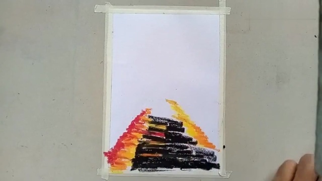 儿童早教画画这个枫叶路程画的好漂亮,儿童画画视频教程!