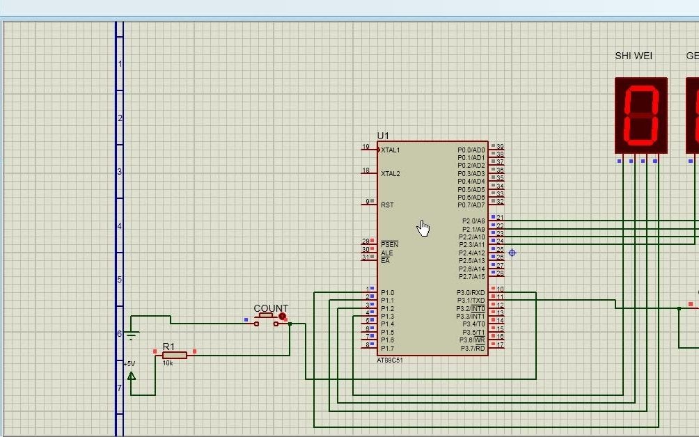 带回零的十进制二位计数器(有c源代码)