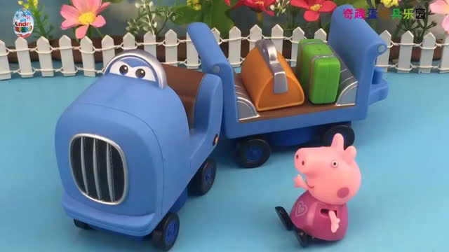 粉红小猪玩超级飞侠可动玩偶皮皮玩具车