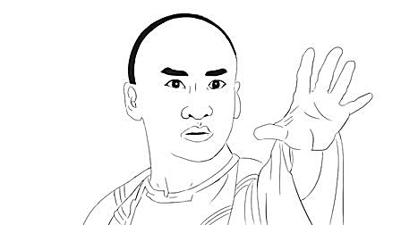 [小林简笔画]绘画电视剧《还珠格格》中的尔康卡通动漫简笔画教程