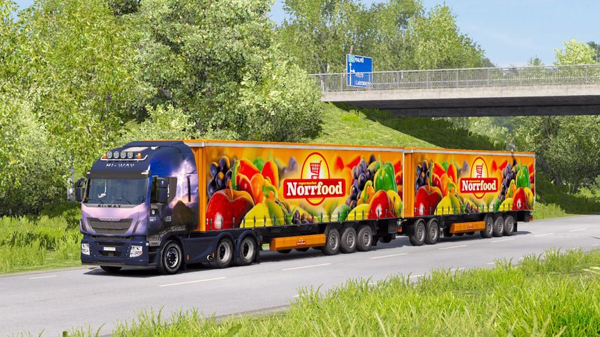 「干部来袭」欧洲卡车模拟2:全长双货柜 炫酷依维柯车头