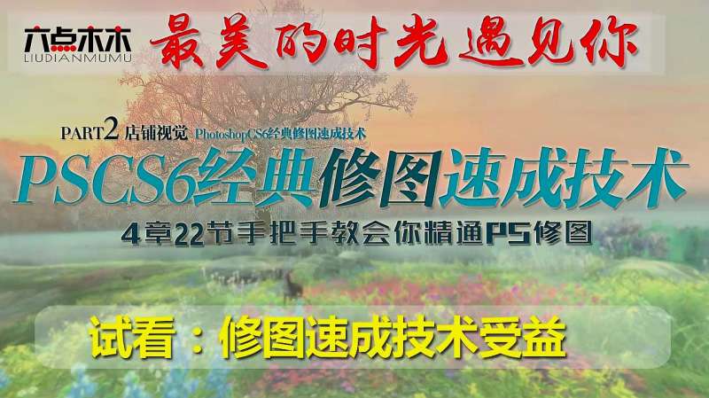 PSCS6修图速成免费试看:学习《PSCS6经典修图速成技巧》课程收益