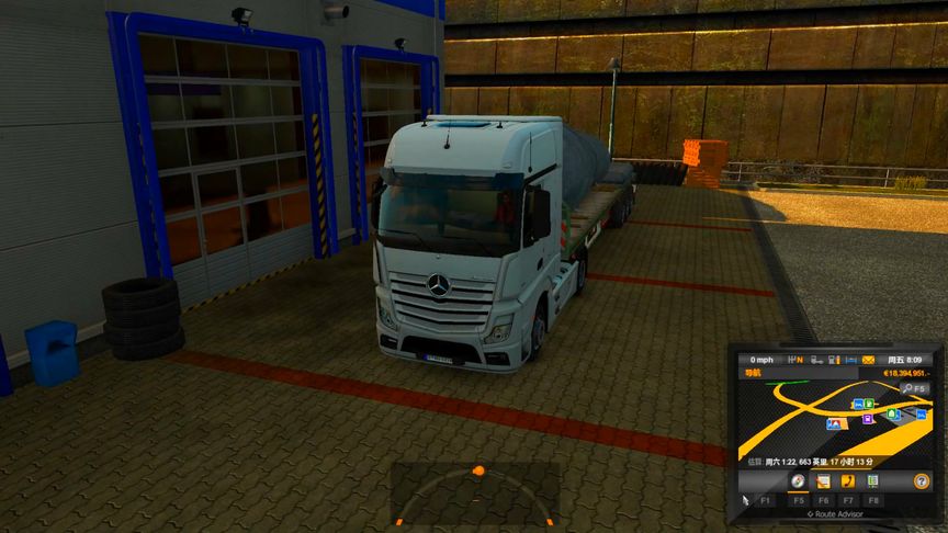 中国卡车模拟:驾驶奔驰卡车离开西安市区,下一站太原