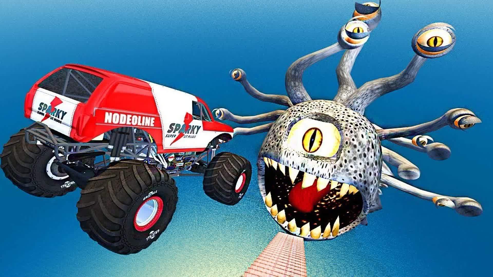 真是越看越有趣!3D模拟汽车遇上“触手怪”,画面太刺激了!