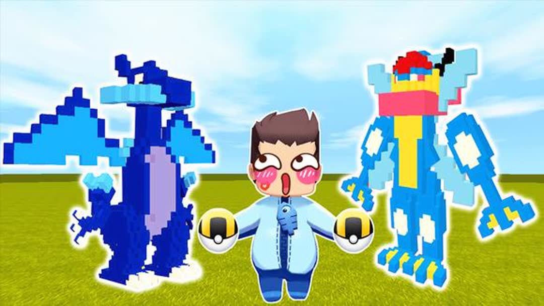 【木鱼】迷你世界:精灵宝可梦生存,木鱼第一天就获得两只神宠!