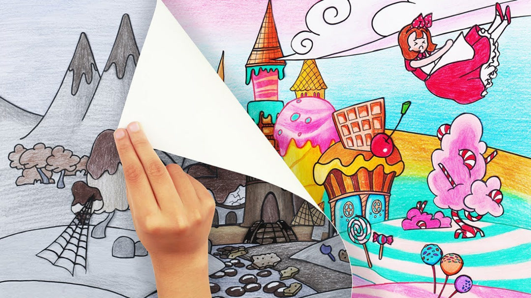 趣味定格动画:穿越到糖果世界里,清扫出一座城堡!